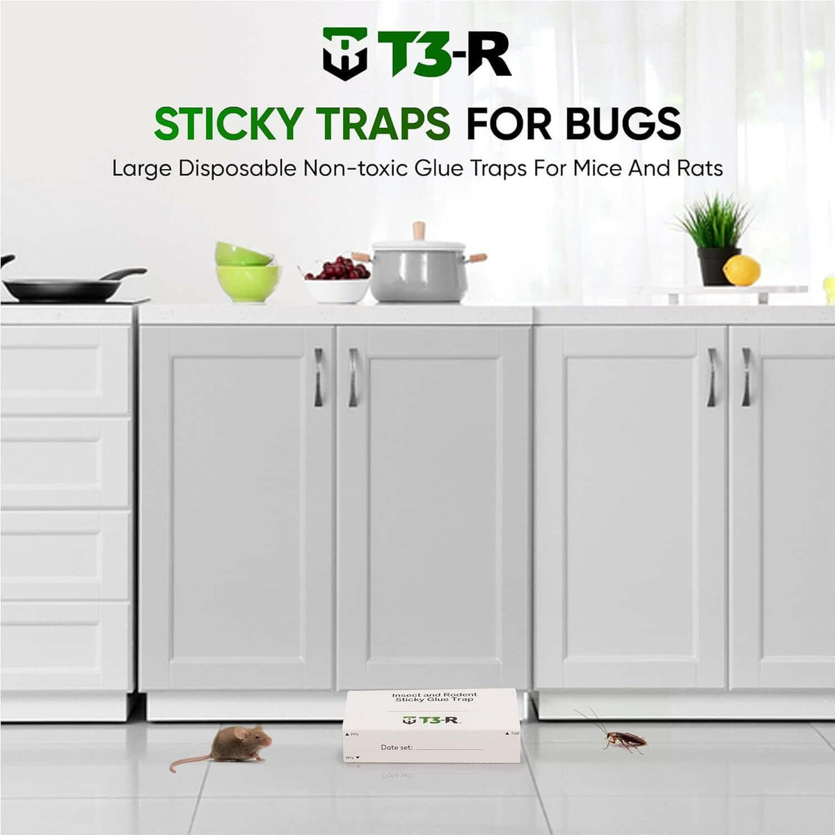 T3-R Sticky Large Rat & Mice Glue Traps | Effective Pest Control